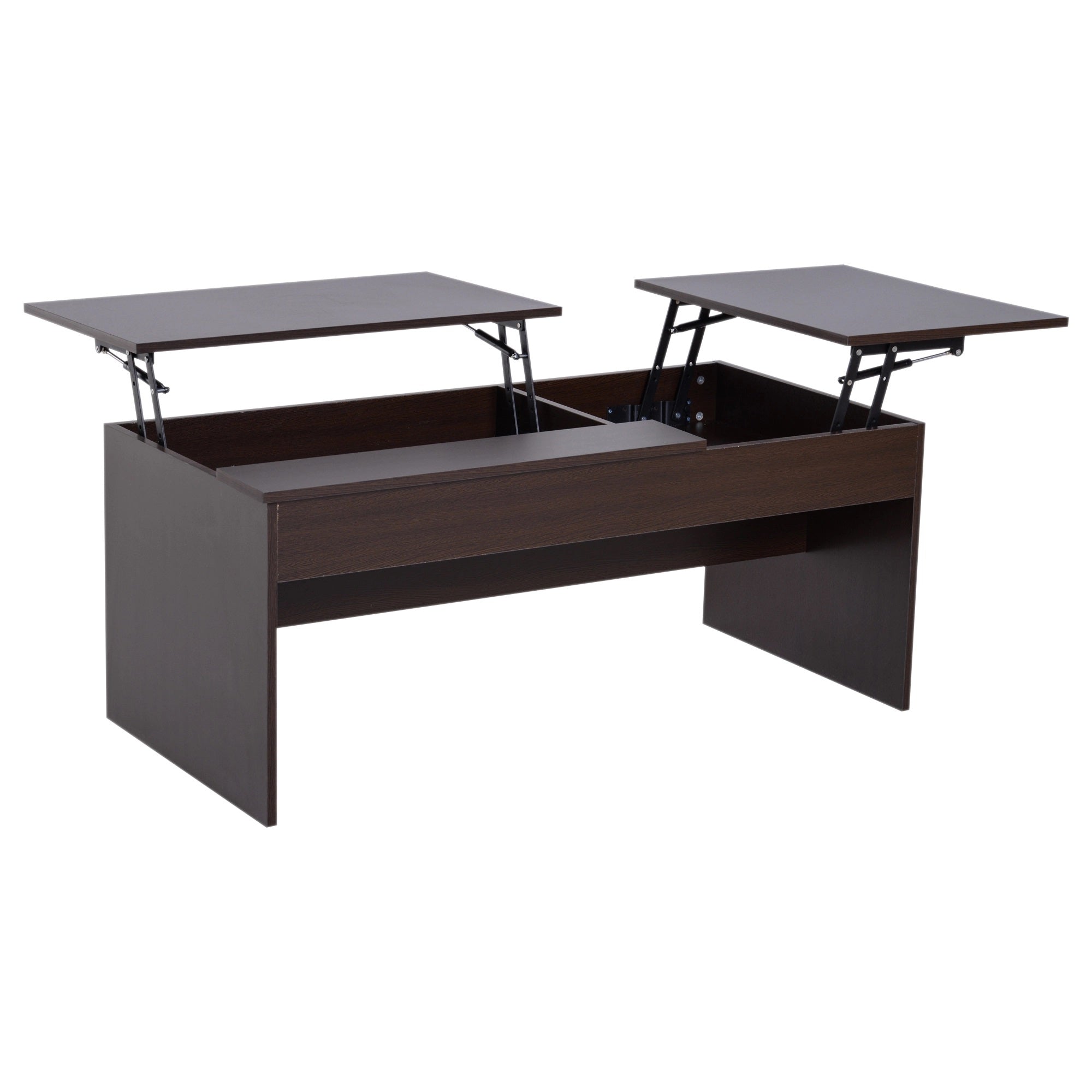 Dual Lift-Top Coffee Table with Storage